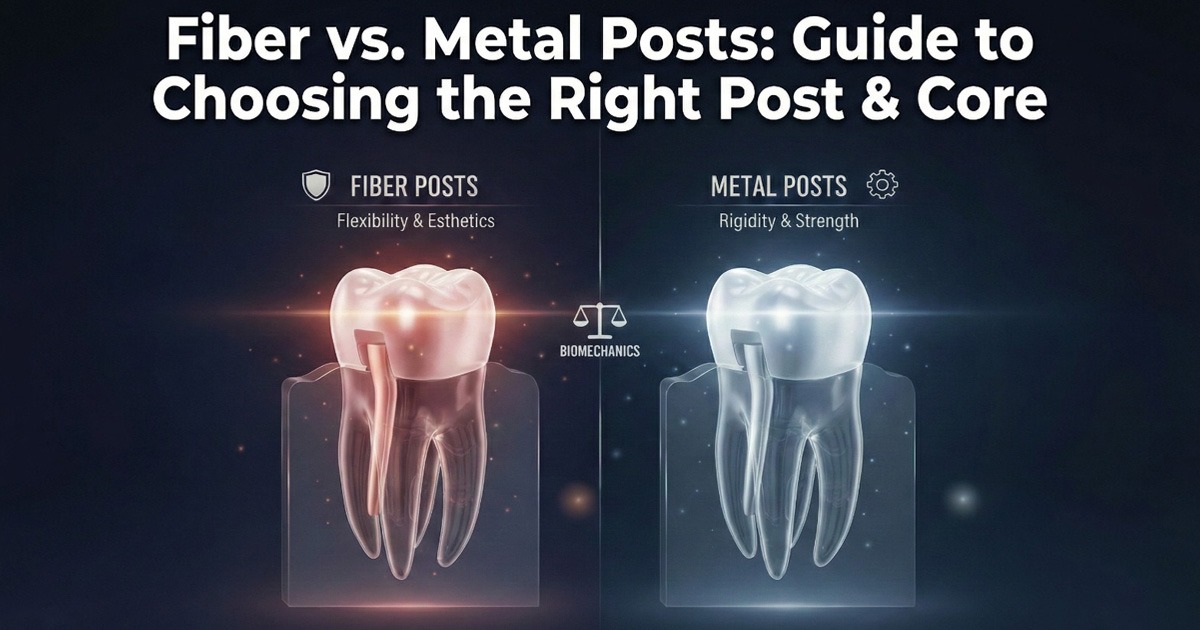Fiber vs. Metal Posts: Guide to Choosing the Right Post & Core